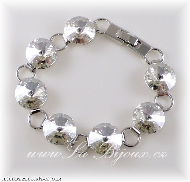 Predám - Náramek Swarovski Rivoli 14mm Rhodium, ČESKÁ REPUBLIKA ...