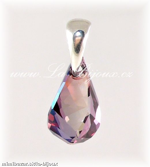 Predám - Náušnice Ag925 Swarovski Helix 18mm Lilac Shadow, ČESKÁ ...